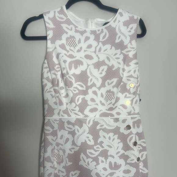 Kate & Lilly | Dresses | Kate Lilly Whitenude Career Floral Dress With ...